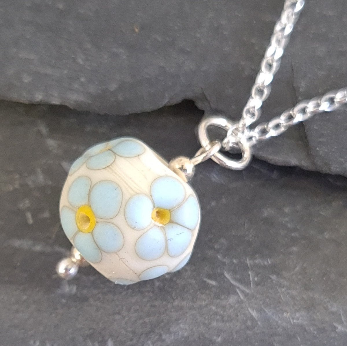 Posy Necklace - Forget me not - Flora Collection – A Little Trinket